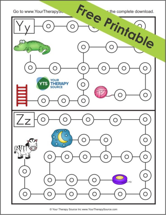 Dot Phonics Maze Freebie - Your Therapy Source