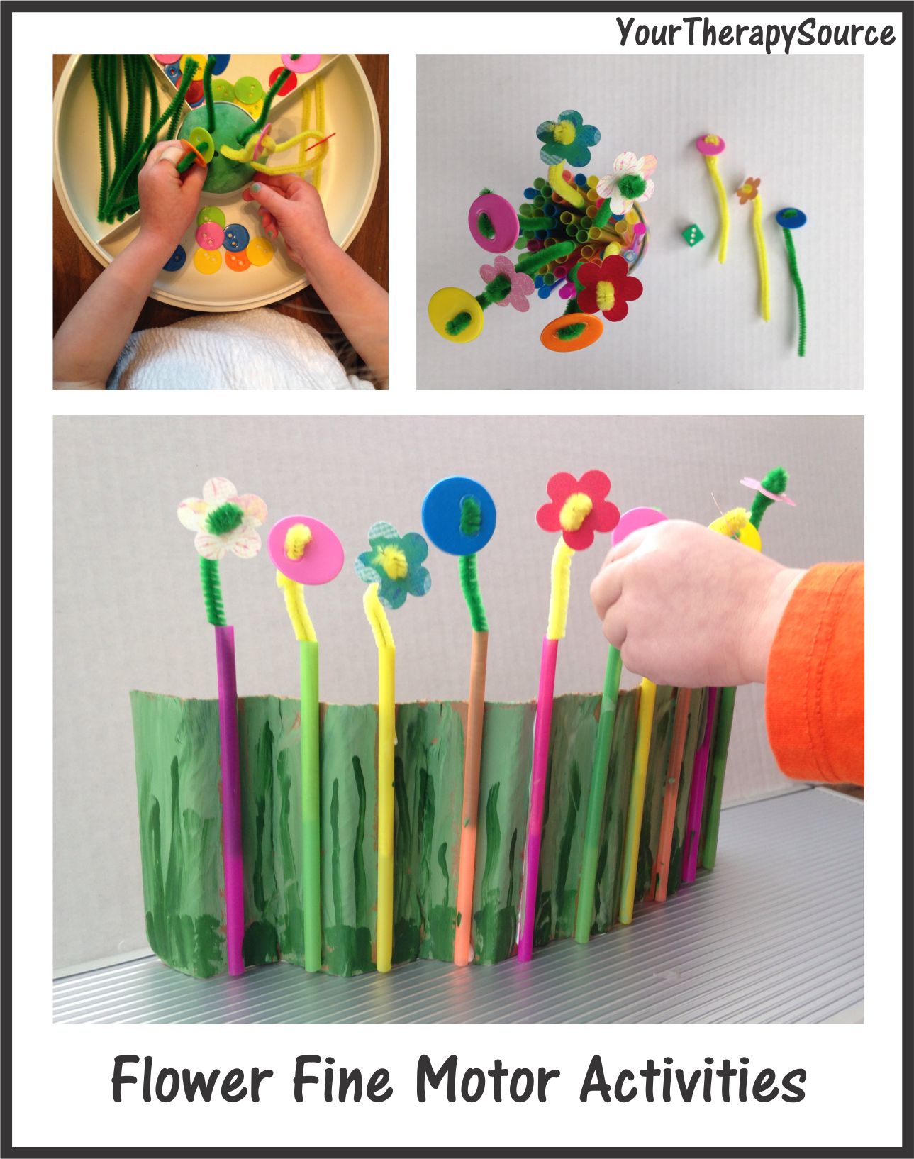 Flower Fine Motor Activities For Spring Your Therapy Source