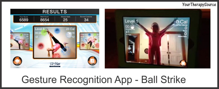 Gesture Recognition App - Ball Strike - Your Therapy Source