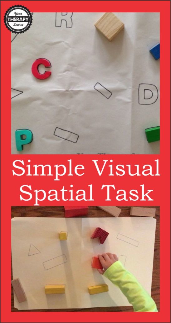 Big Shape and Letter Puzzles - Visual Spatial Task - Your Therapy Source