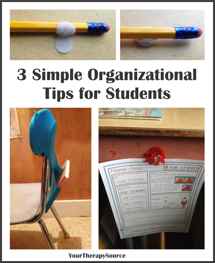 3 Simple Organizational Tips for Students - Your Therapy Source