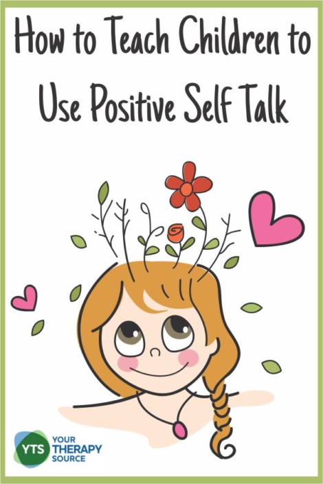 Positive Self Talk Worksheet for Kids - Your Therapy Source
