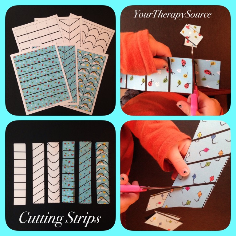 Free Cutting Skills Strips - Your Therapy Source