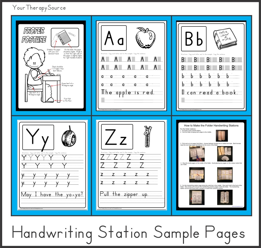 Handwriting Stations - Your Therapy Source