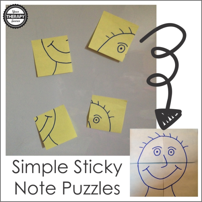 Sticky Note Games for Kids - Your Therapy Source