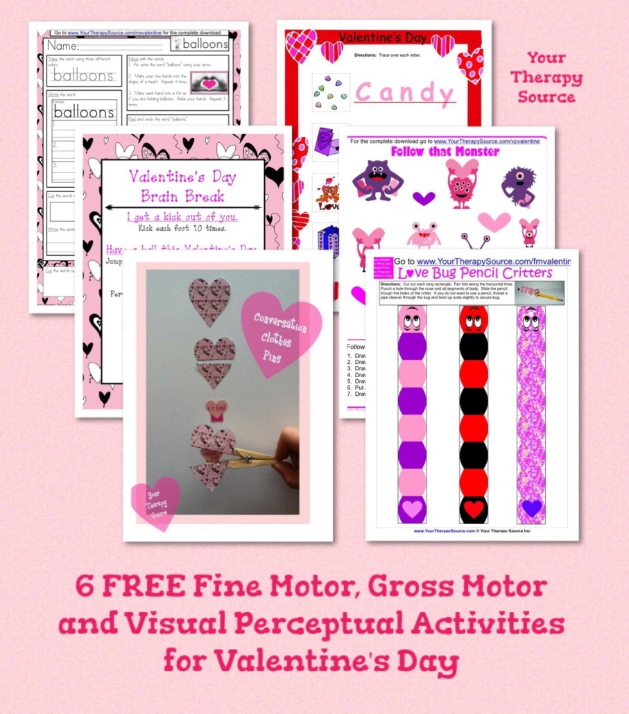 6 Free Printables for Valentine's Day - Your Therapy Source