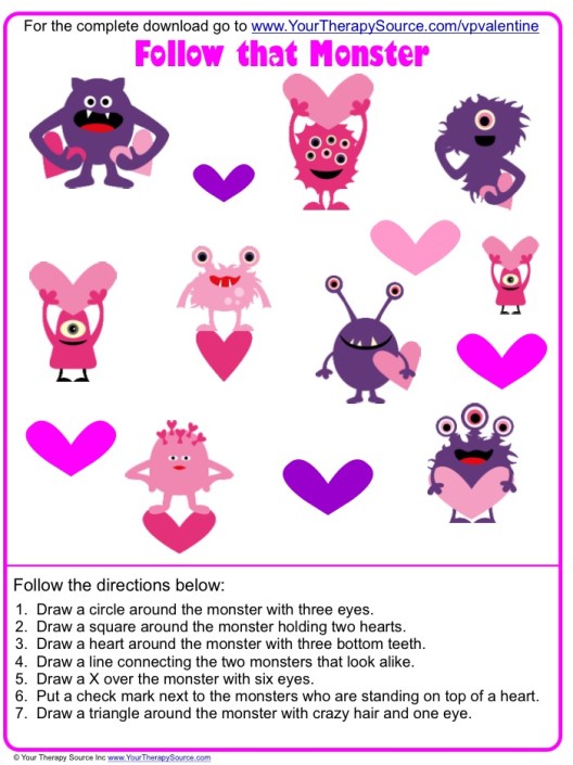 6 Free Printables for Valentine's Day - Your Therapy Source