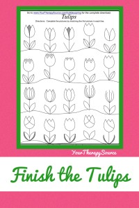 Spring Time Tulips - Finish the Picture - Your Therapy Source