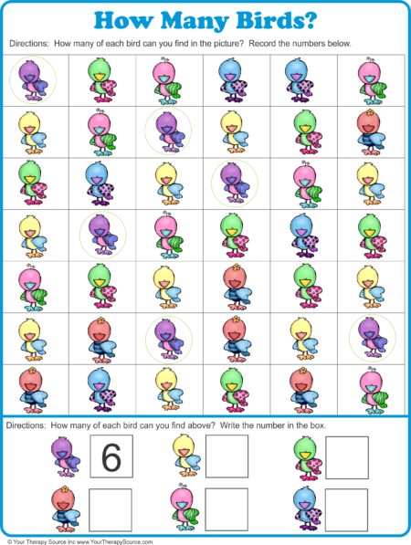 Springtime Visual Perceptual Freebie - Your Therapy Source