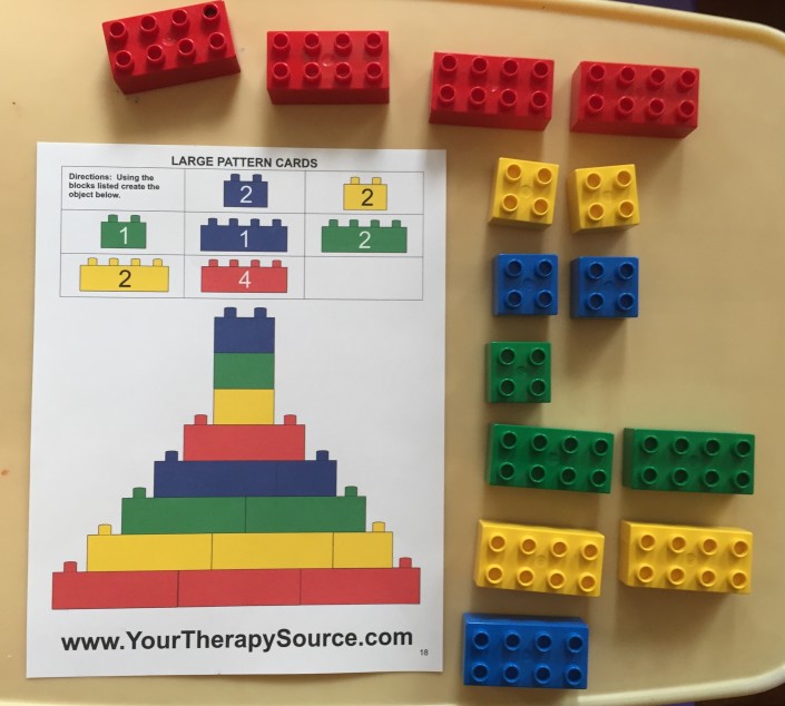 Building Block Pattern Freebie - Your Therapy Source