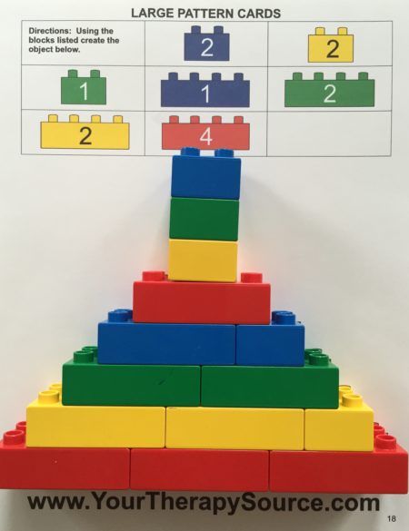 Building Block Pattern Freebie - Your Therapy Source