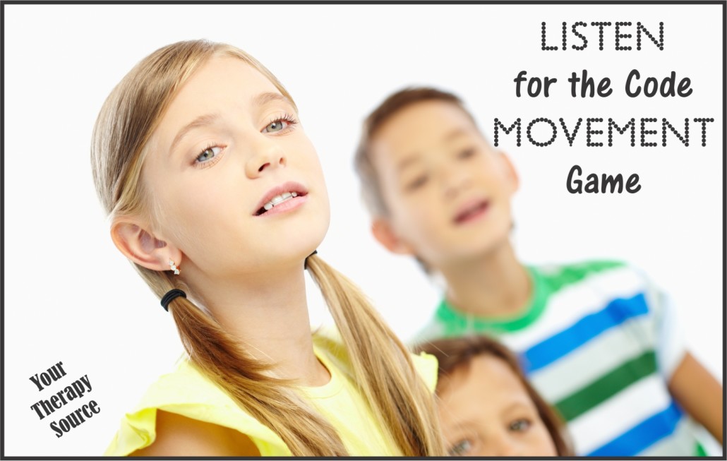 Listen for The Code Movement Game - Your Therapy Source