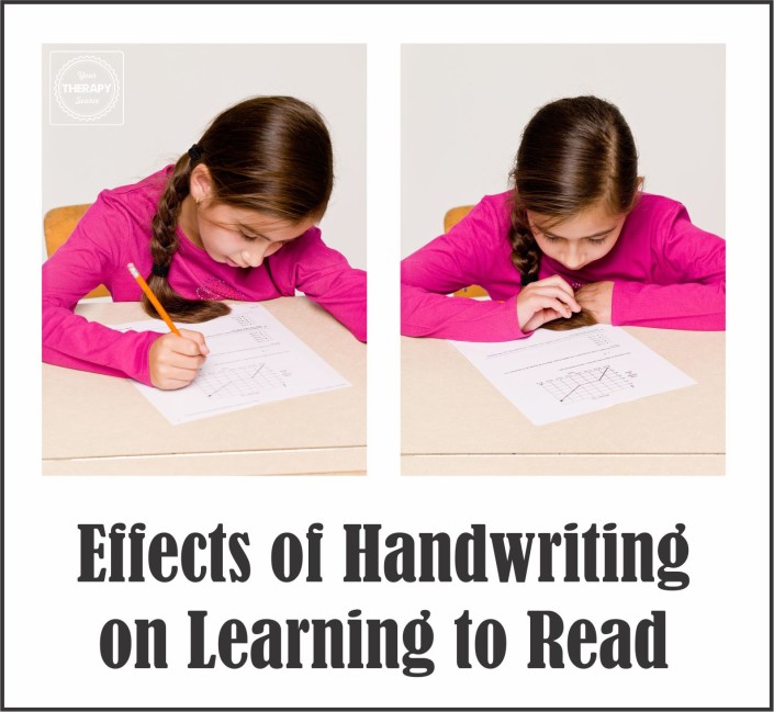 Handwriting and Learning to Read - Your Therapy Source