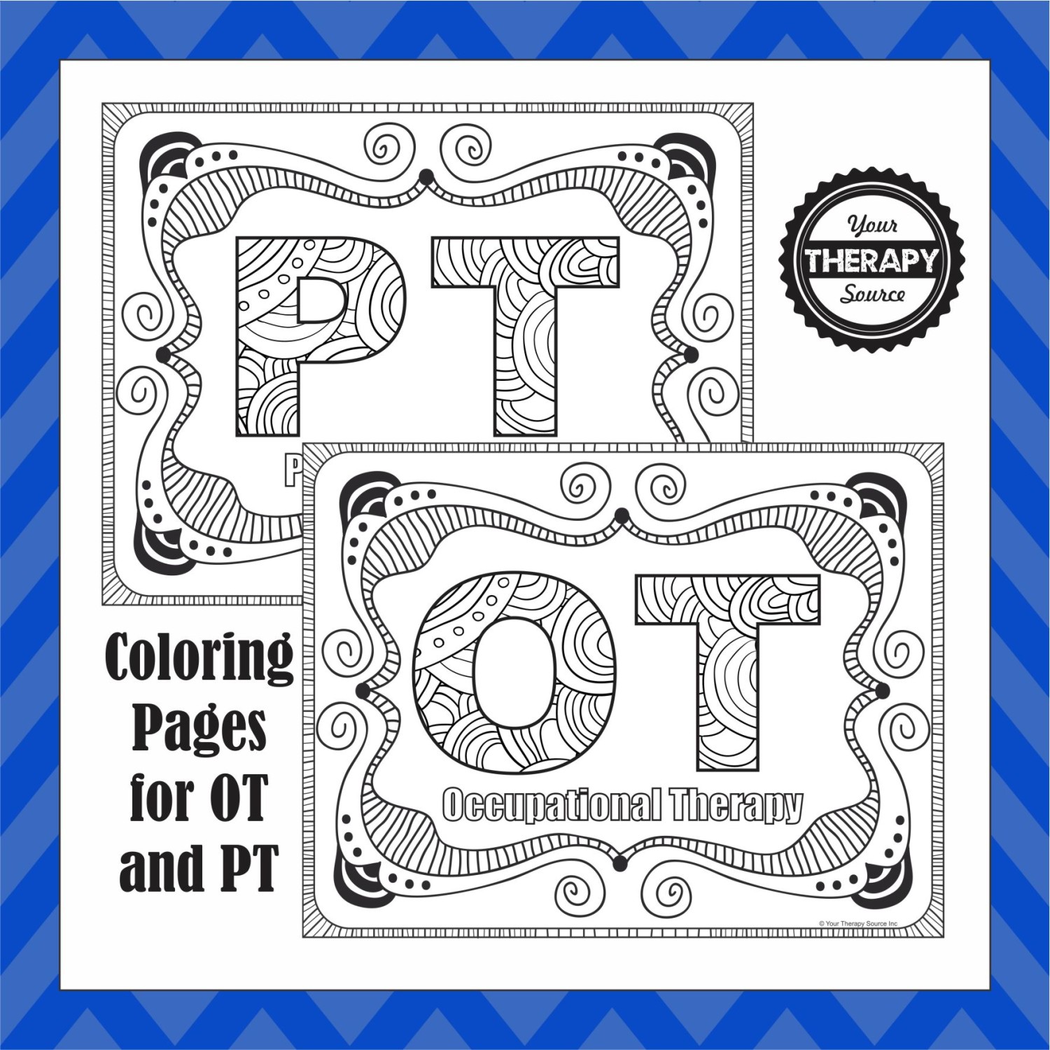 OT and PT Coloring Pages: Update Added SLP Coloring Page - Your Therapy ...