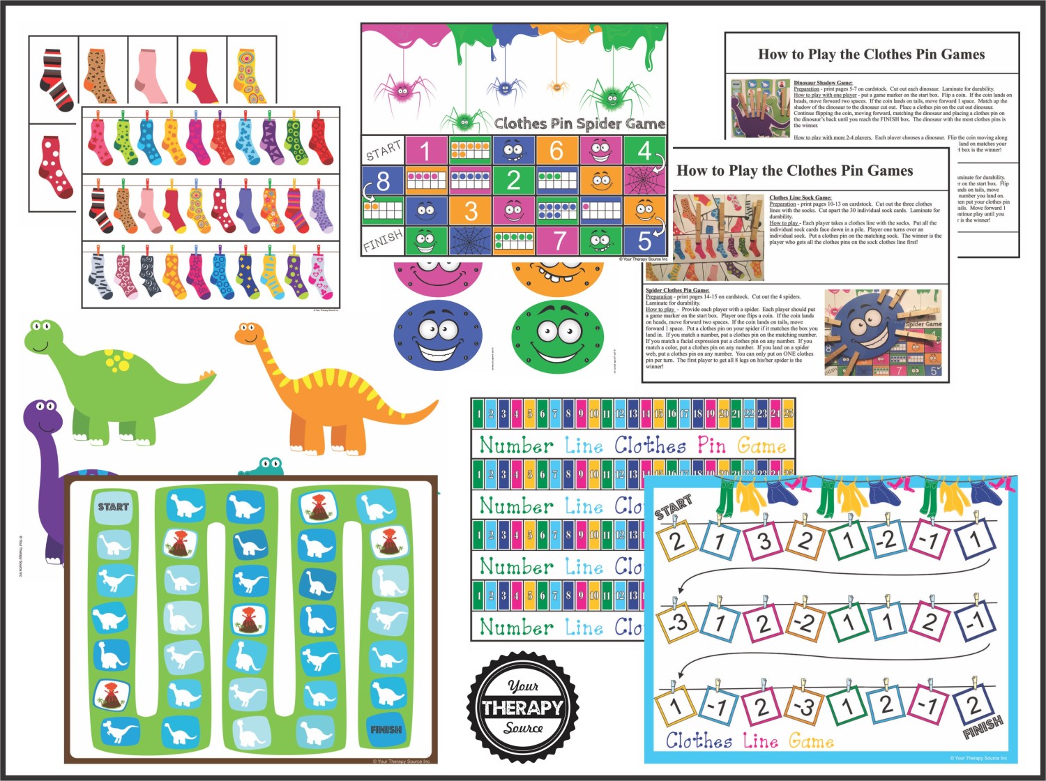 Clothespin Activities for Kids - Your Therapy Source