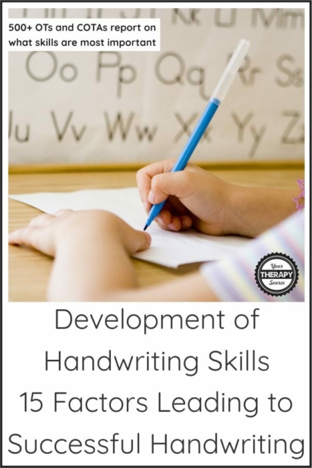 Development of Handwriting Skills - 15 Factors Leading to Successful ...