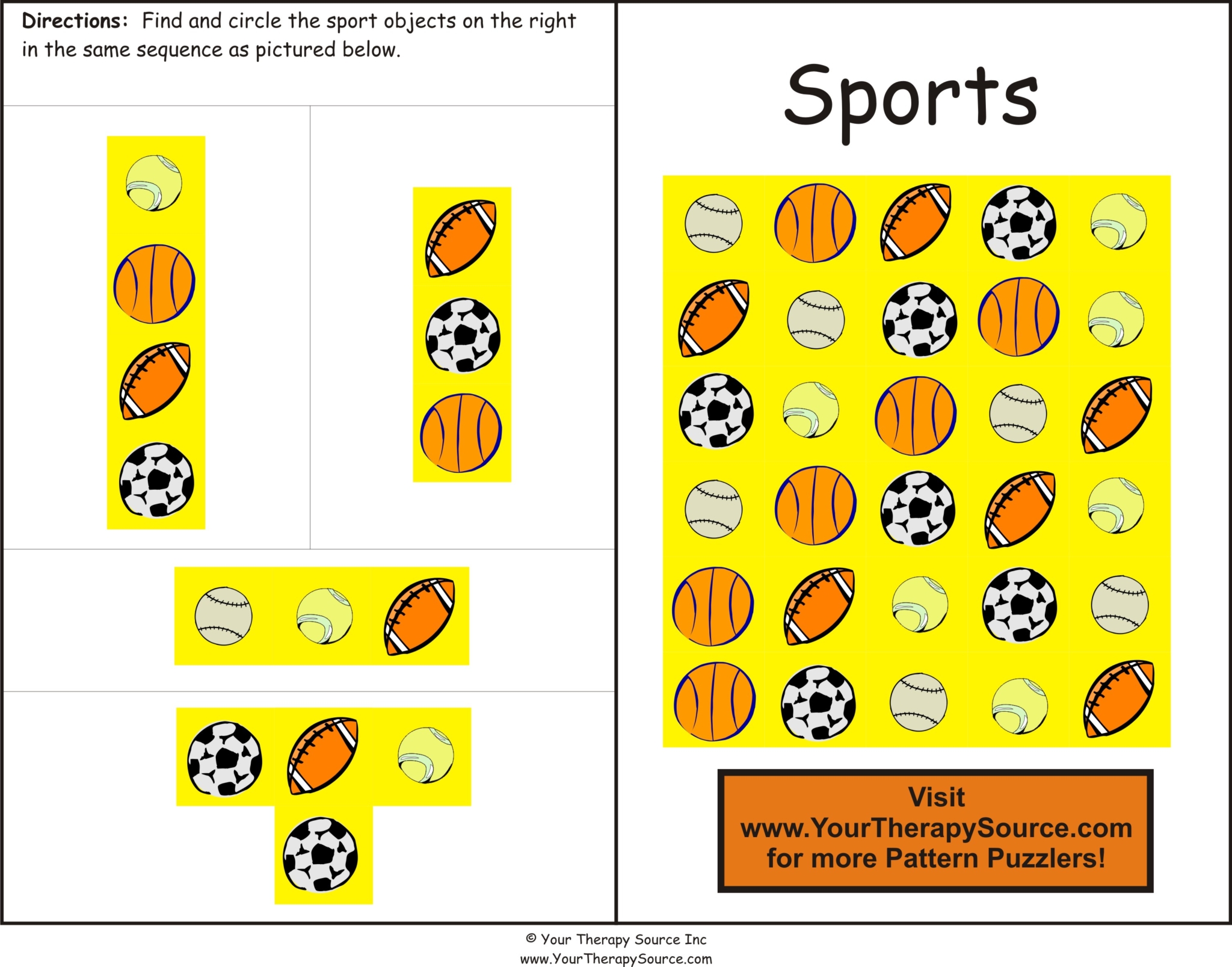 Pattern Puzzlers - Your Therapy Source