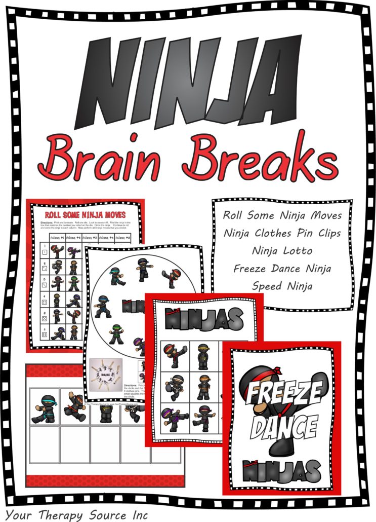 Ninja Brain Breaks - Your Therapy Source