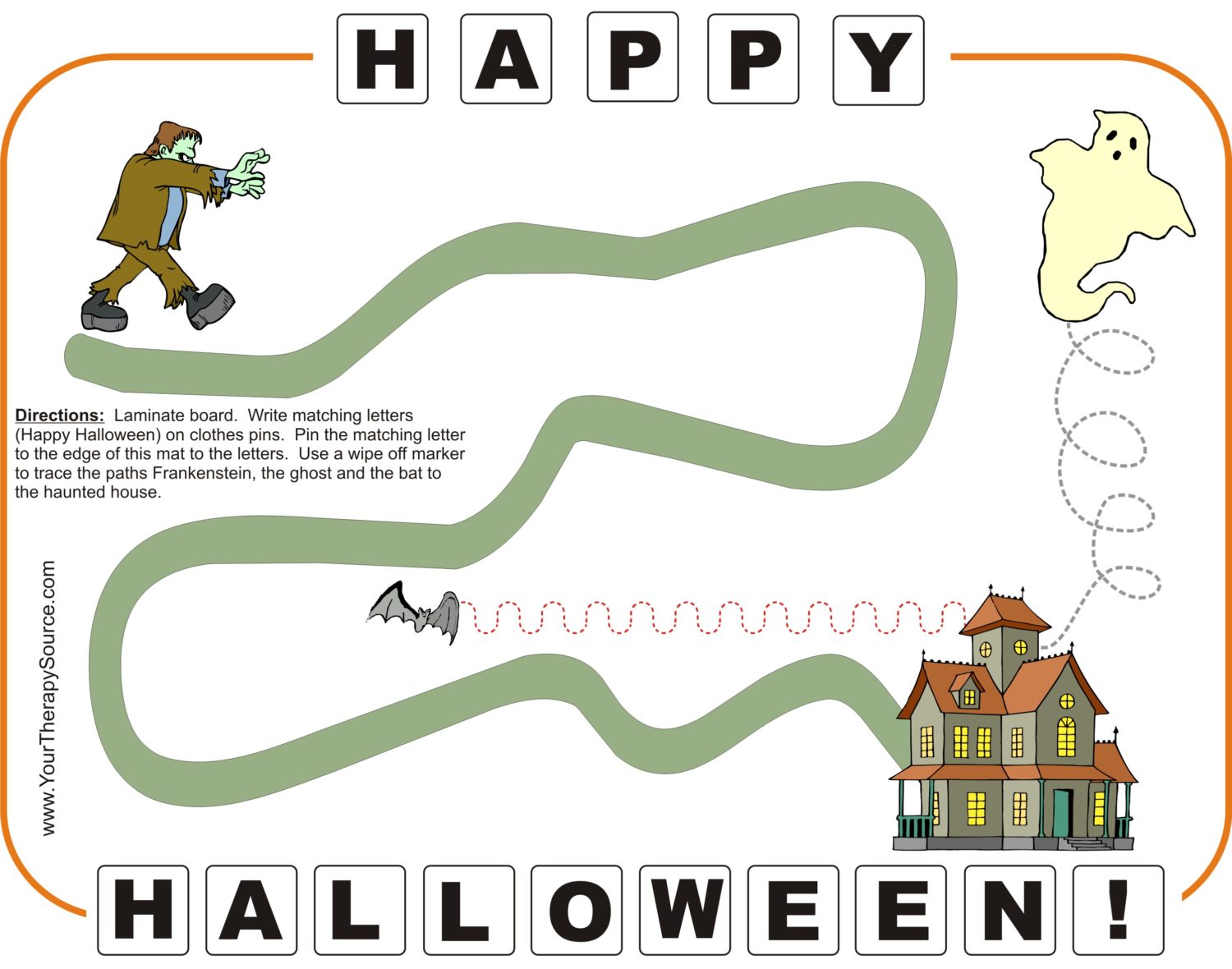 16 FREE Halloween Printables - Sensory Motor Skills - Your Therapy Source