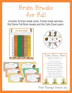 Brain Breaks for Fall - Your Therapy Source
