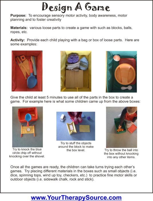Design A Game - Your Therapy Source