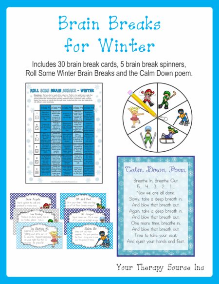Brain Breaks for Winter - Your Therapy Source