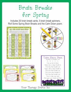 Brain Breaks for Spring - Your Therapy Source