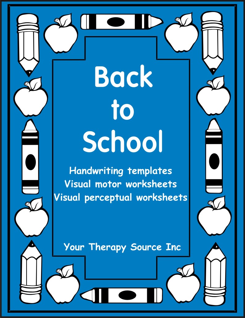 Back to School Handwriting Activities - Your Therapy Source