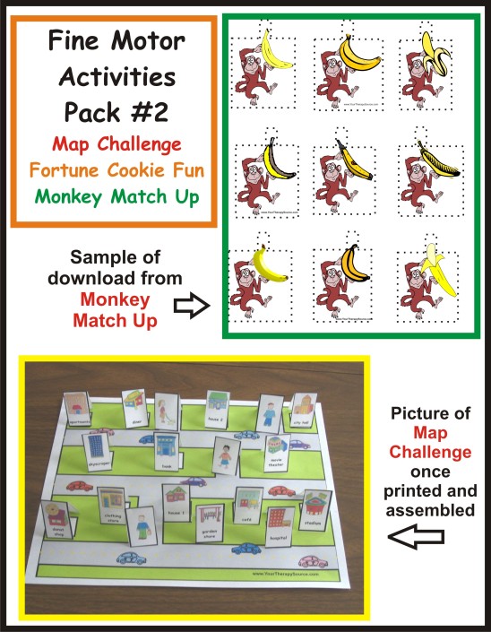 Print and Play Fine Motor Activities Pack #2 - Your Therapy Source
