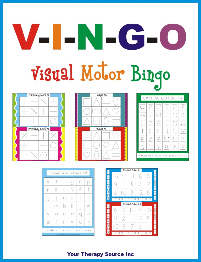 V-I-N-G-O Visual Motor Bingo - Your Therapy Source