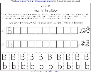 Letter Races - Your Therapy Source