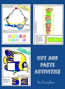 Cut and Paste Worksheets - FREEBIES - Your Therapy Source