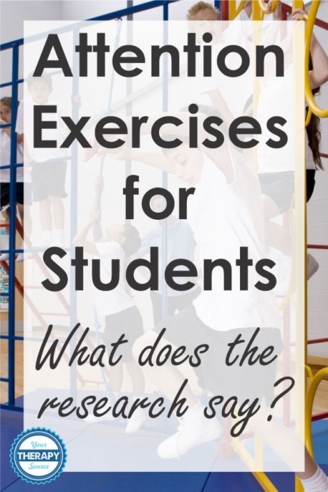 Attention Exercises for Students - Your Therapy Source
