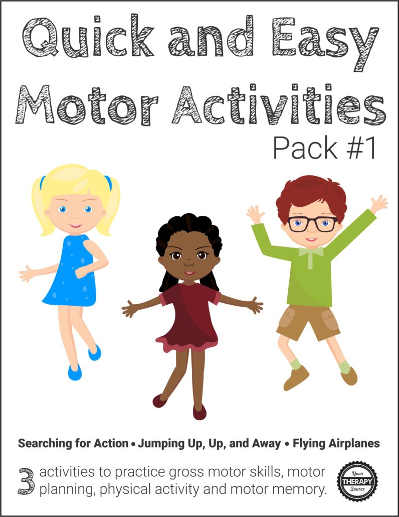 Quick and Easy Motor Activities Pack 1 - Your Therapy Source