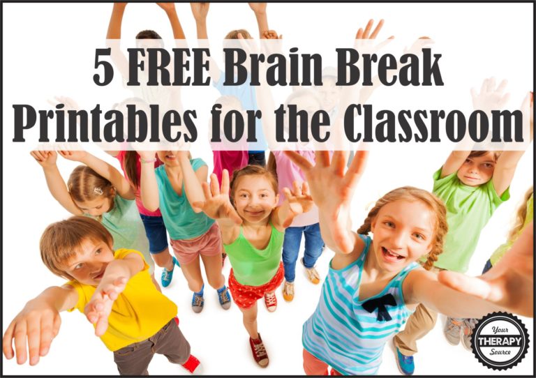 5 FREE Brain Break Printables - Your Therapy Source