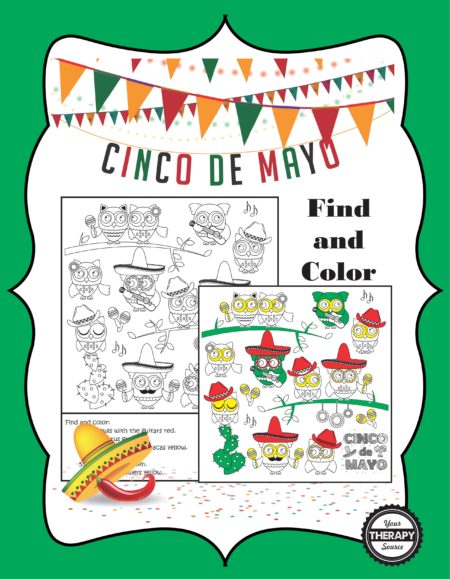 Cinco de Mayo Coloring Pages - Free - Your Therapy Source