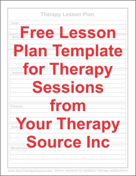 Lesson Plan - Your Therapy Source