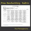 Overall Handwriting Rubric - Your Therapy Source