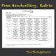 Overall Handwriting Rubric - Your Therapy Source