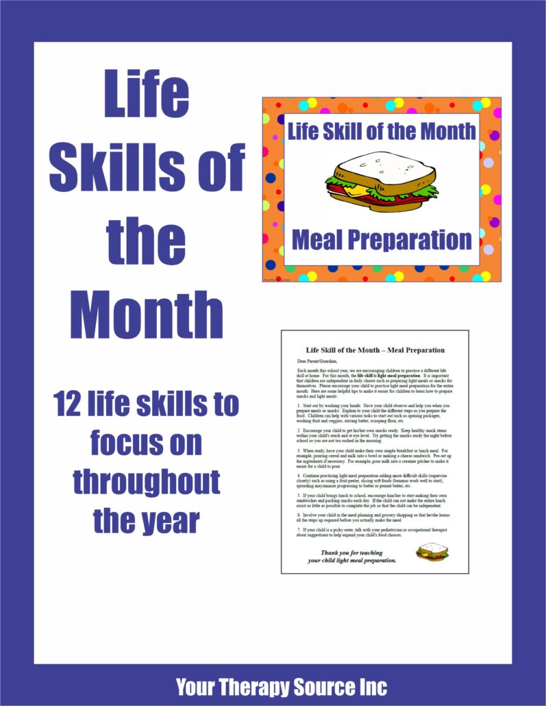 Life Skills Activities For Special Needs Students Your Therapy Source
