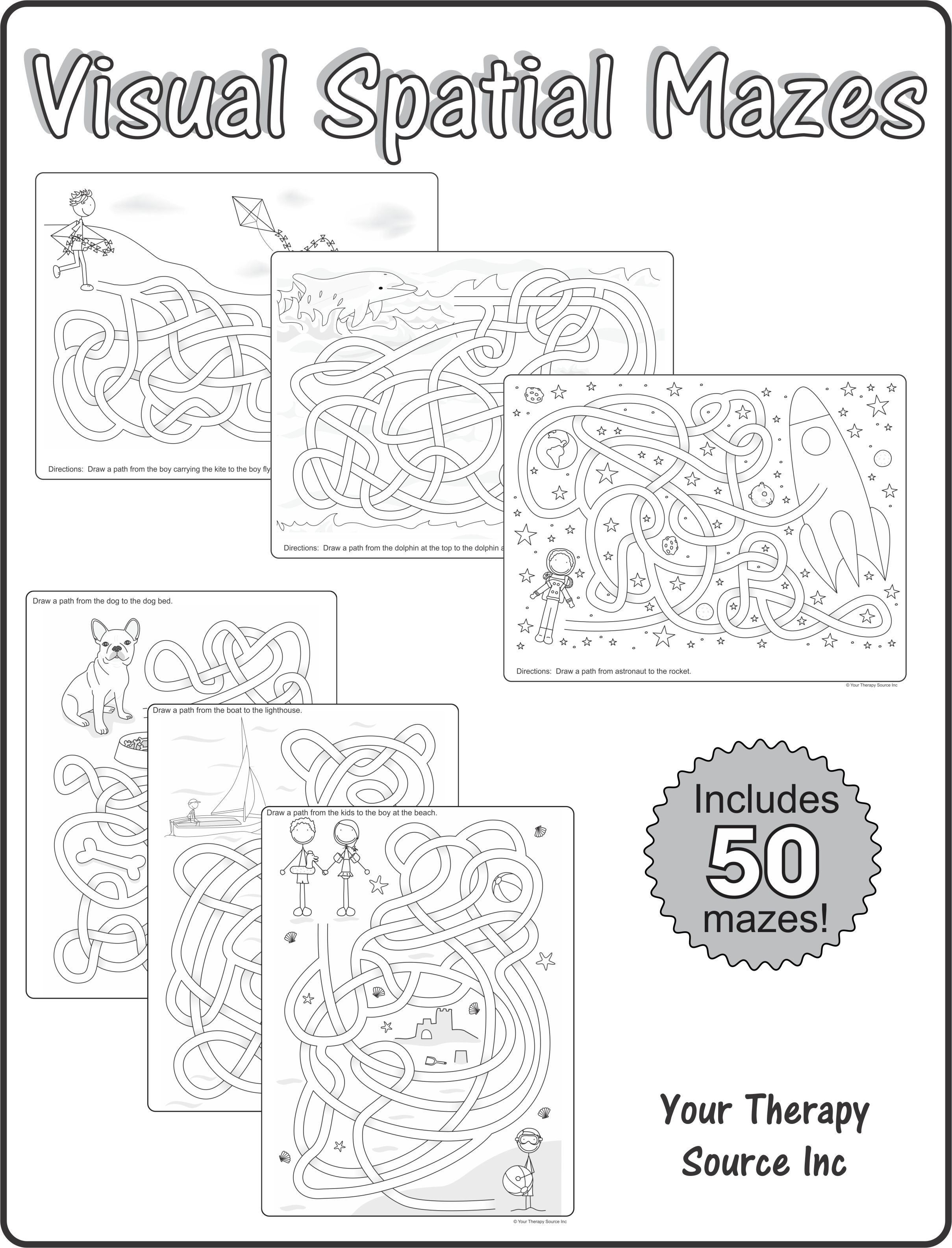 Visual Spatial Mazes Your Therapy Source