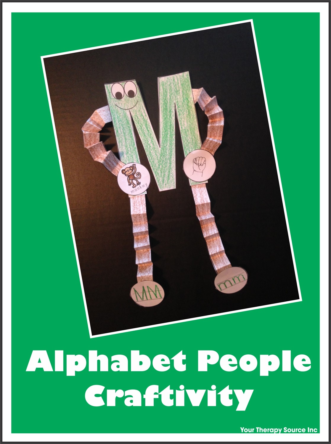 Shape, Alphabet, and Number Craftivity Packets - Your Therapy Source