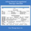 School Based Occupational Therapy Screening Form Checklist - Your ...