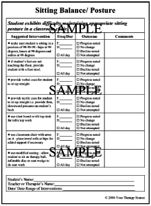 Sitting balance posture - Your Therapy Source