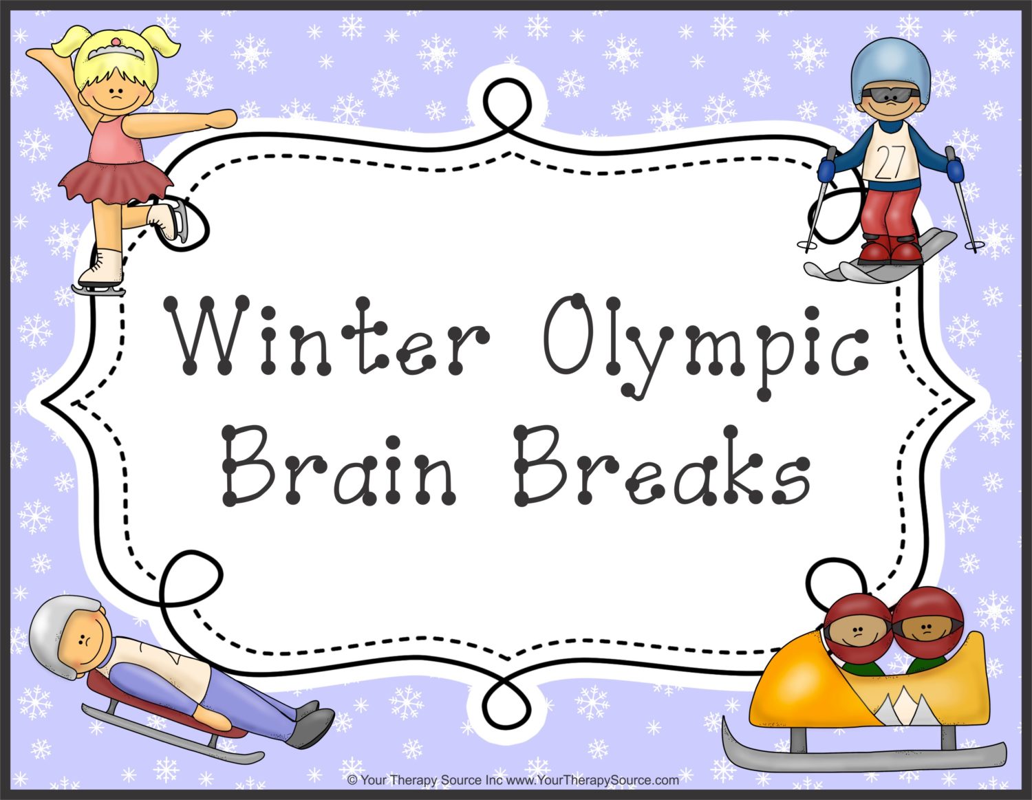 10 FREE Winter Olympic Brain Break Ideas - Your Therapy Source