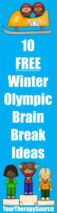 10 FREE Winter Olympic Brain Break Ideas - Your Therapy Source