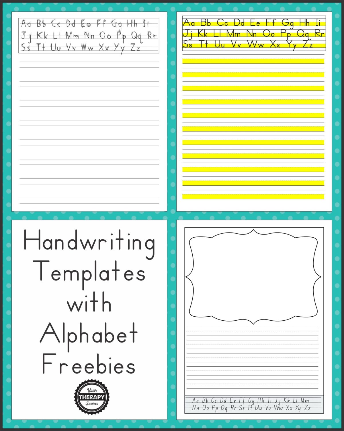 Handwriting Paper Printable - FREE - Your Therapy Source