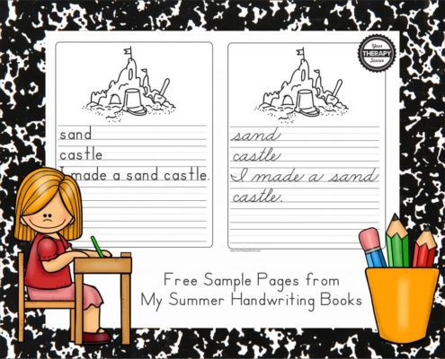 Summer Handwriting Practice - Your Therapy Source