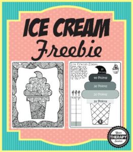 Fine Motor and Visual Motor Ice Cream Activities - Your Therapy Source