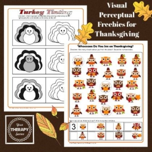 Thanksgiving Visual Perceptual Samples - Your Therapy Source